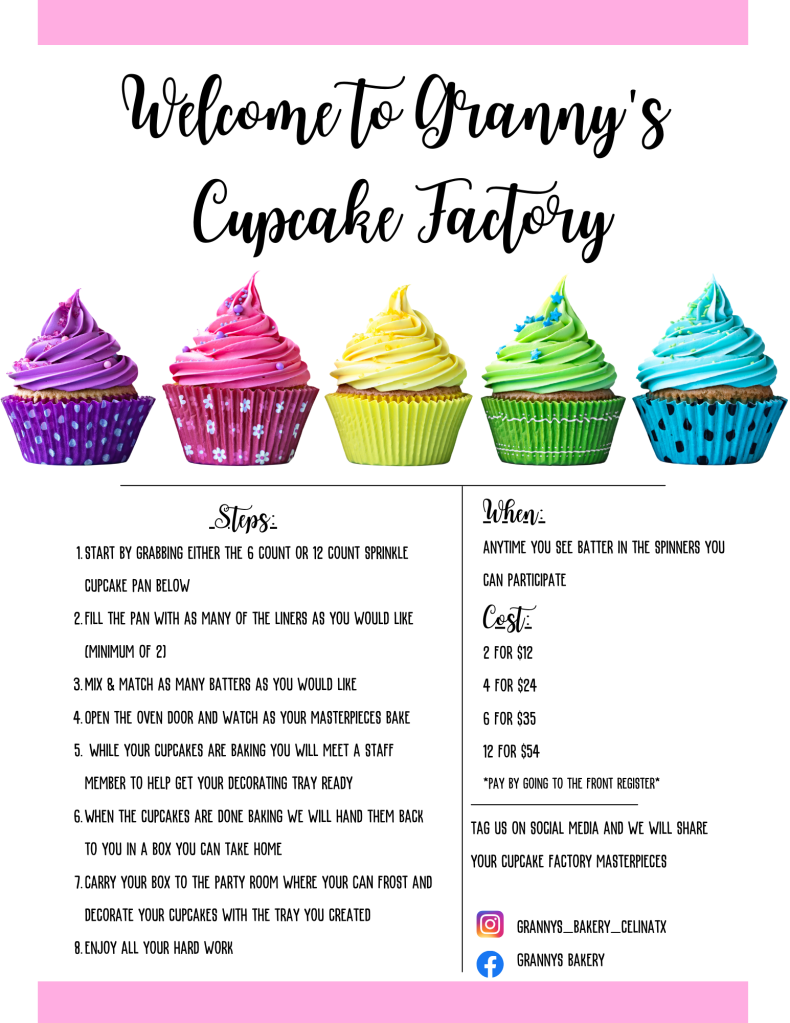 Cupcake Factory – Granny's Bakery